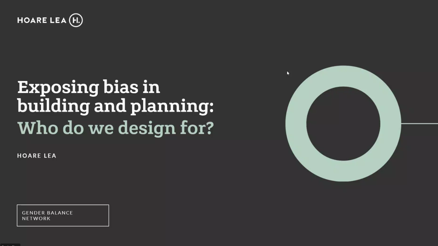 Exposing Bias in Building & Planning. | Hoare Lea